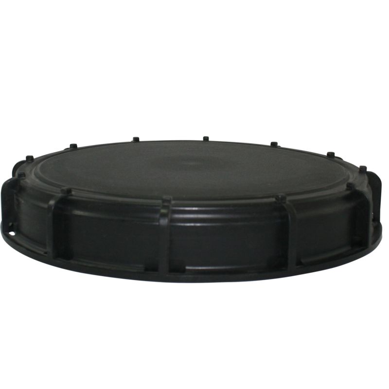DN225 Non Vented IBC Lid - Black | Tank Management Australia
