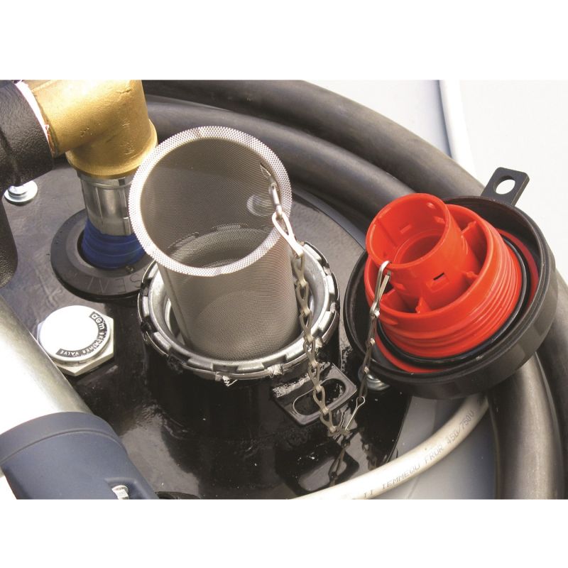 Non-vented pad-lockable diesel filler lid with strainer & anti-loss ...