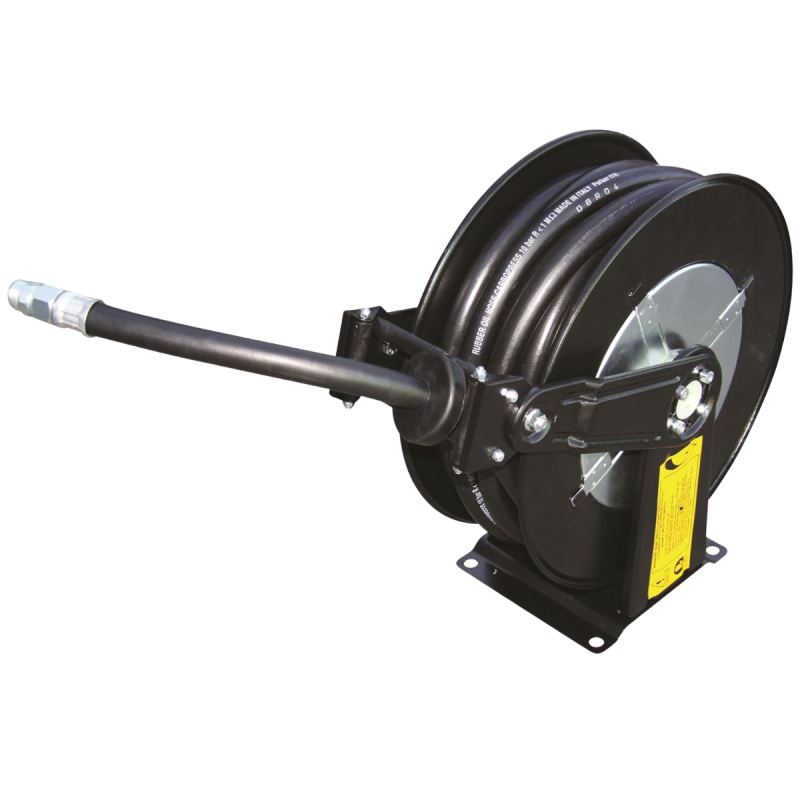 8M x 25mm spring loaded auto rewind diesel hose & reel | Tank ...
